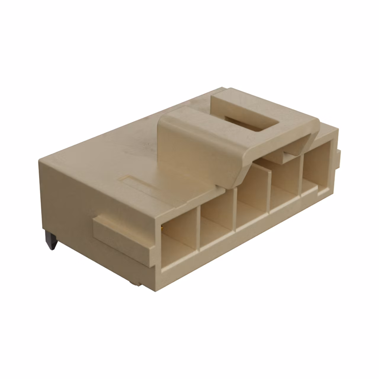 Ultra-Fit Right-Angle Header, 3.50mm Pitch, Single Row, 5 Circuits, 0.38µm Gold (Au) Plating, Natural, Glow-Wire Capable, Tray for sale