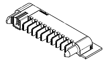 Micro-Fit BMI Receptacle Header, Dual Row, Vertical, with Press-fit Plastic Pegs, 0.38µm Gold (Au) Selective, 14 Circuits