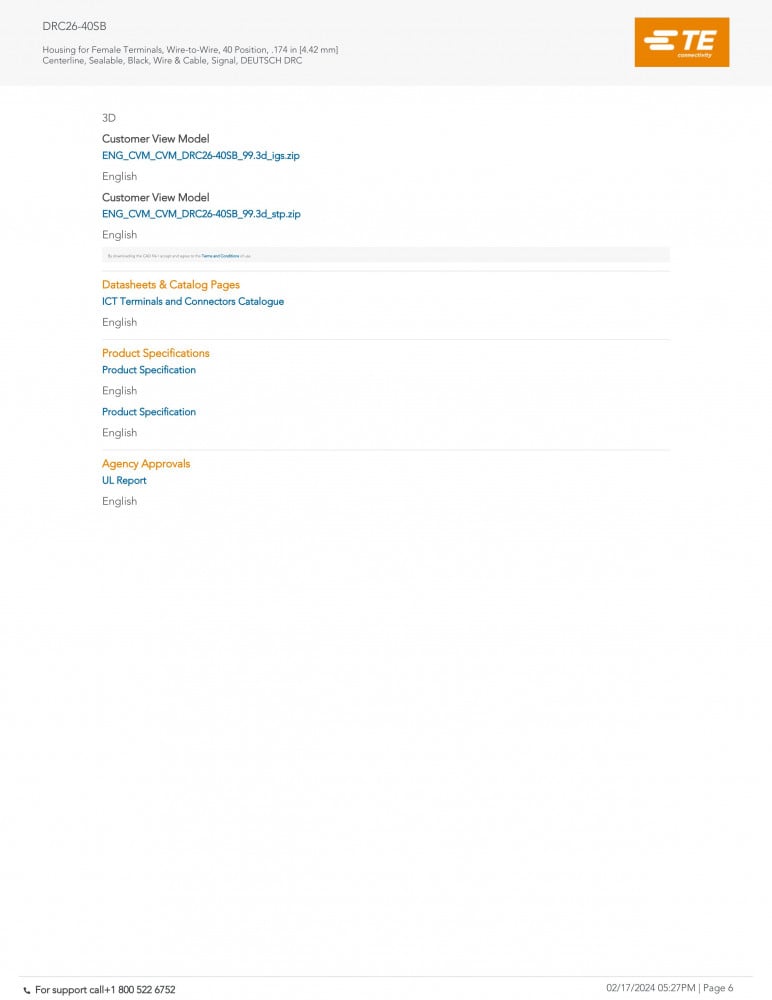 DRC26-40SB technical document page 6