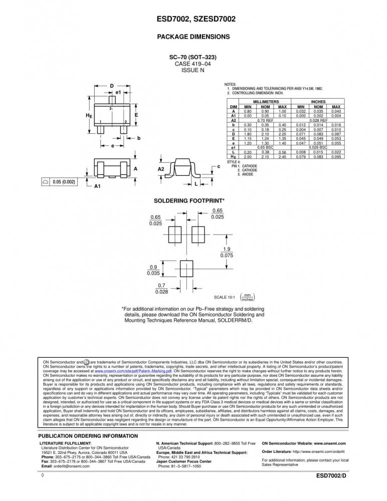 ESD7002WTT1G datasheet page 6