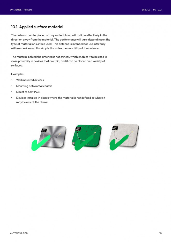 Robusta SR4G031 datasheet page 10