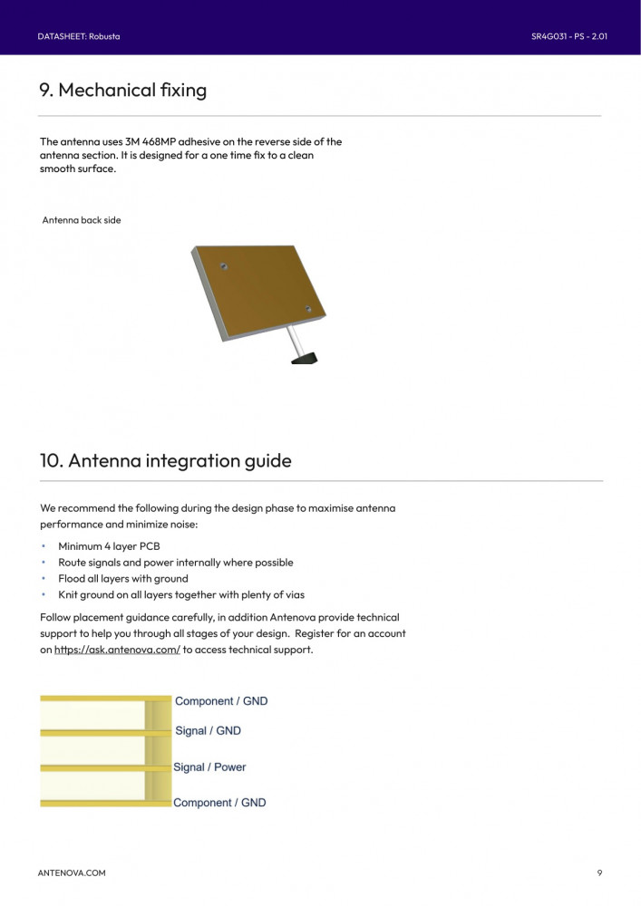 Robusta SR4G031 datasheet page 9