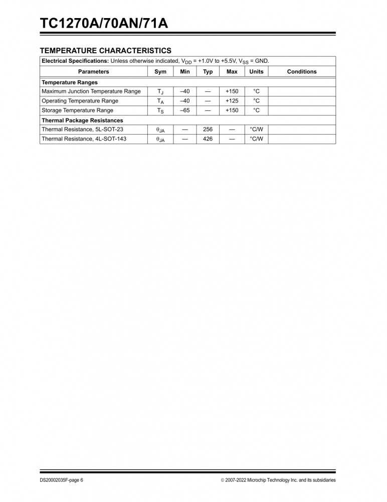 TC1270AN datasheet page 6