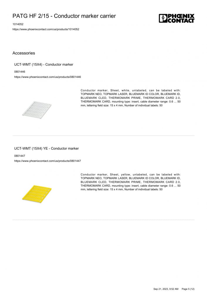 Phoenix Contact 1014052 documentation page 5