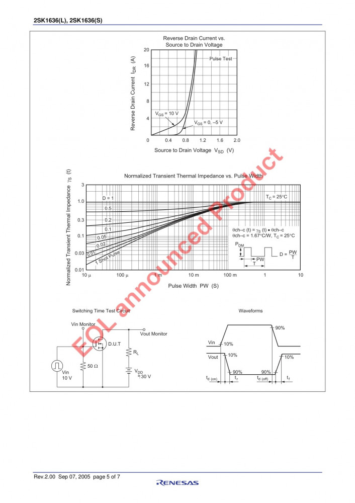2SK1636L-E datasheet page 7