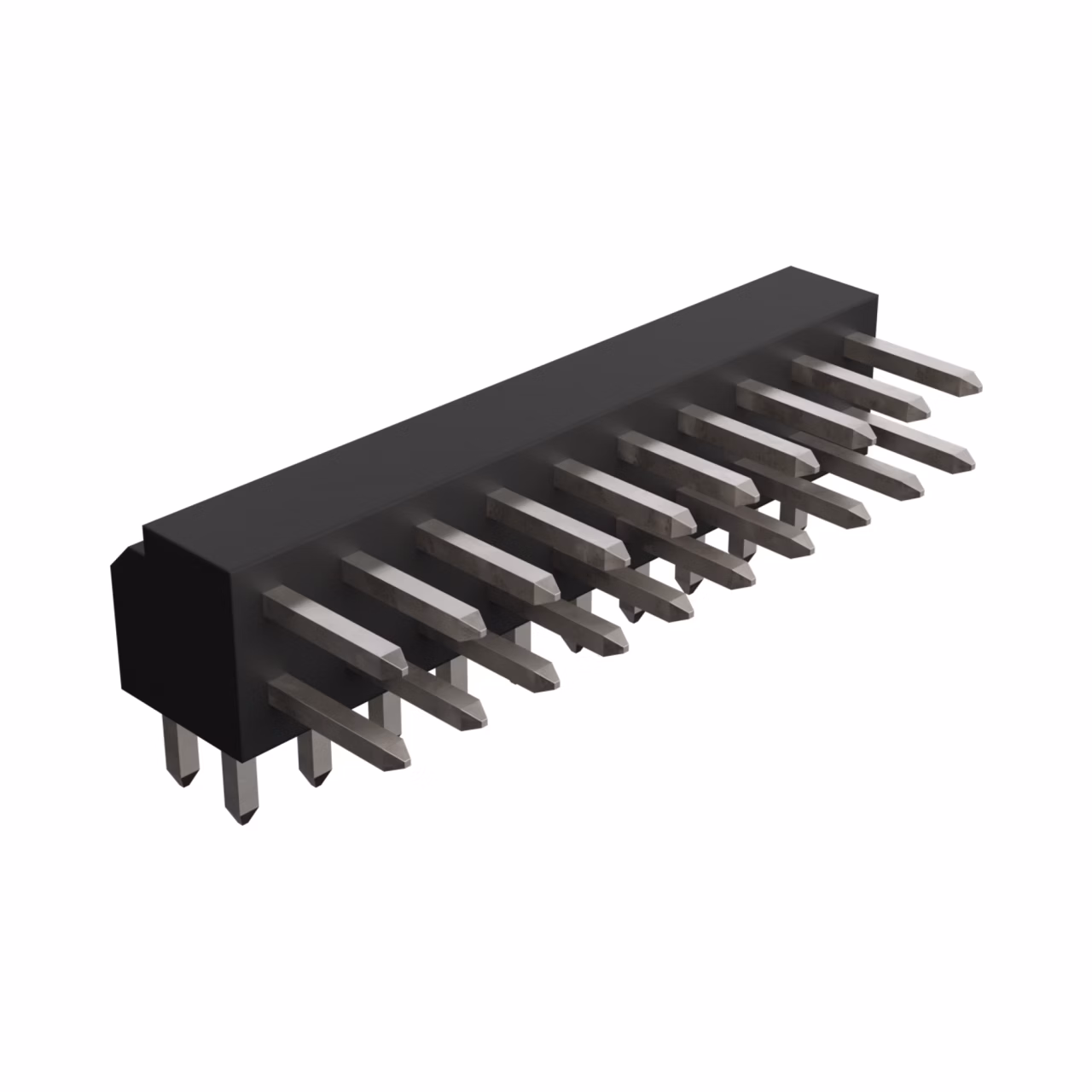 2.00mm Pitch Milli-Grid Header, Right-Angle, Through Hole, 6 Circuits, 0.38µm Gold (Au) Plating, Mating Pin Length 3.81mm, Tail Length 2.60mm, Tray, Lead-Free for sale