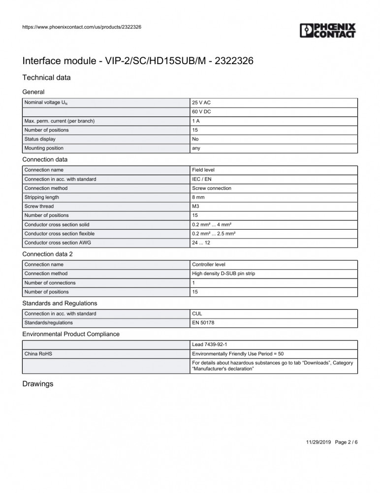 2322326 product documentation page 2
