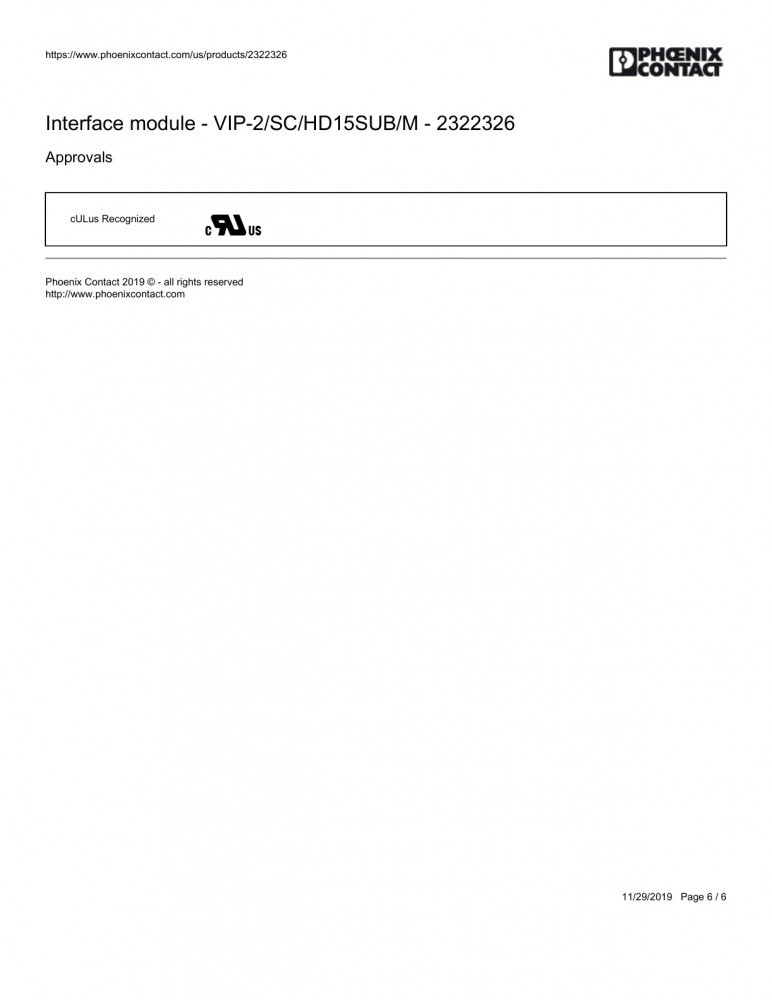 2322326 product documentation page 6