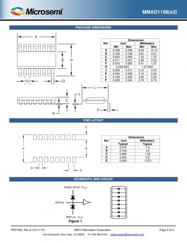 MMAD1108E3/TR13 datasheet page 3