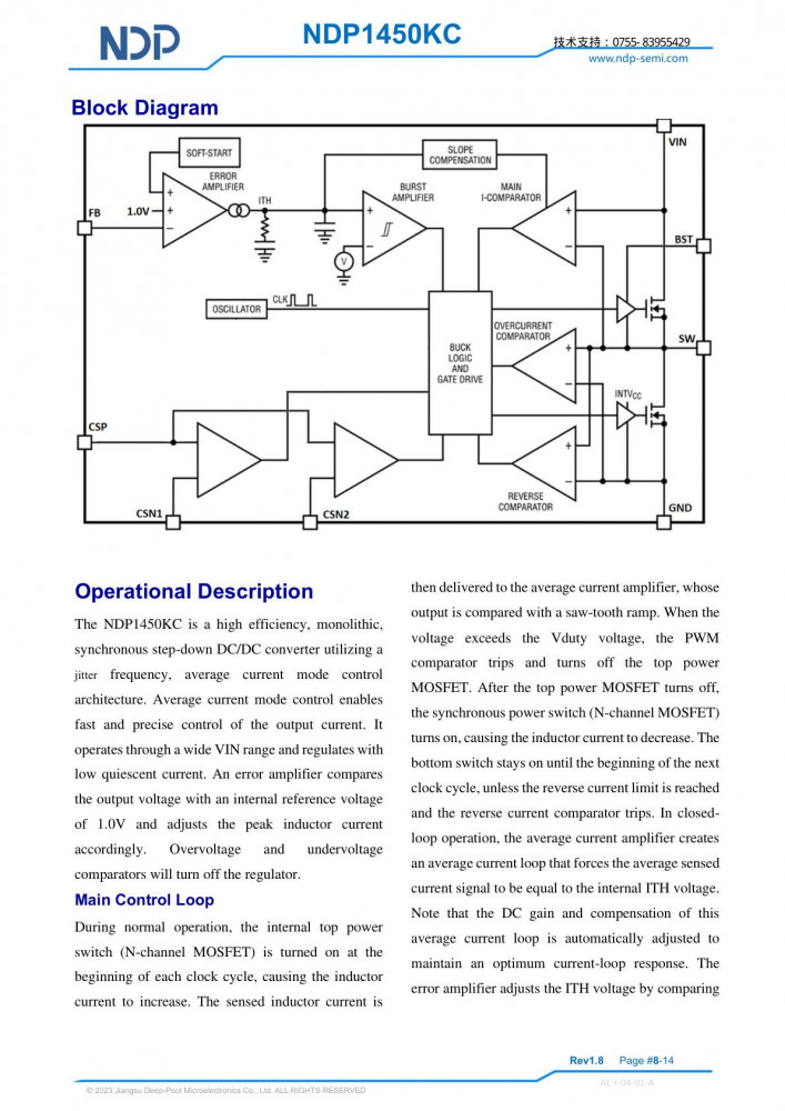 NDP1450KC datasheet page 8