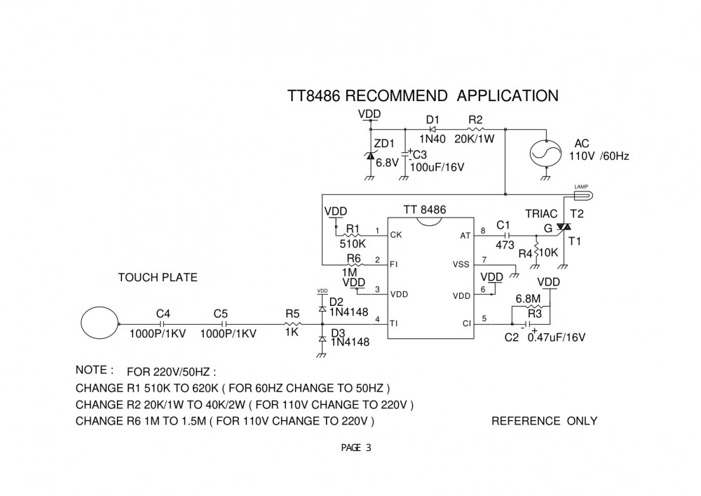 TT8486A datasheet page 3