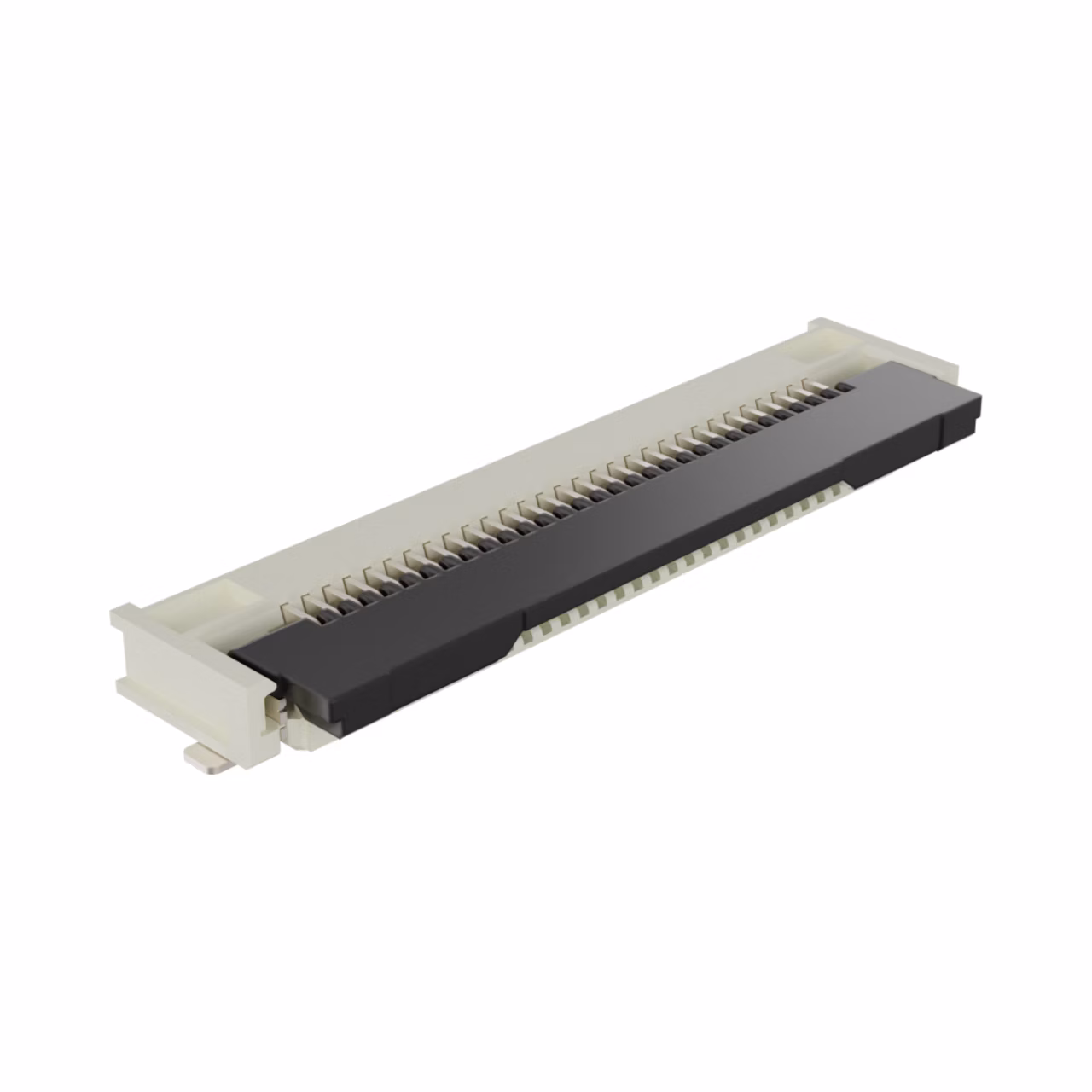 Easy-On FFC/FPC Connector, 0.50mm Pitch, 1.90mm Height, Single Bottom Contact (FS19), Right-Angle, Surface Mount, ZIF, 30 Circuits, Tin-Bismuth Plating for sale