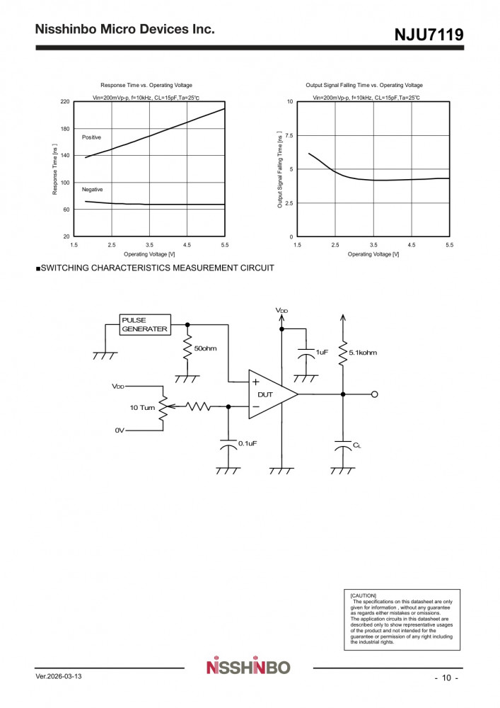 NJU7119 datasheet page 10
