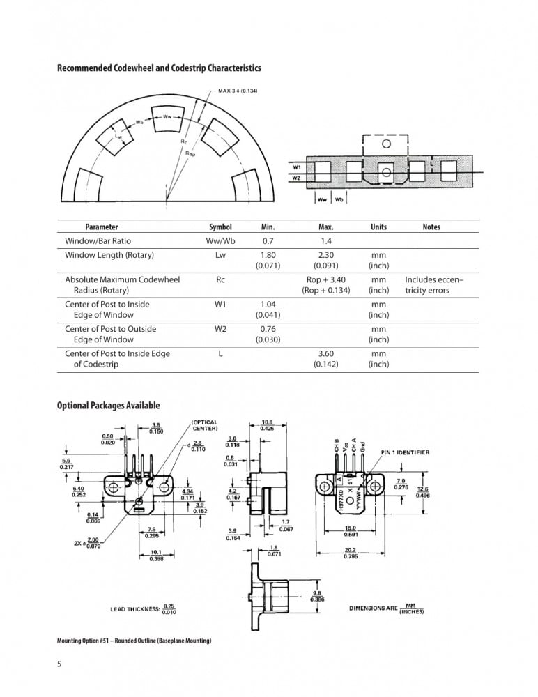 HEDS-9701-C51 datasheet page 5