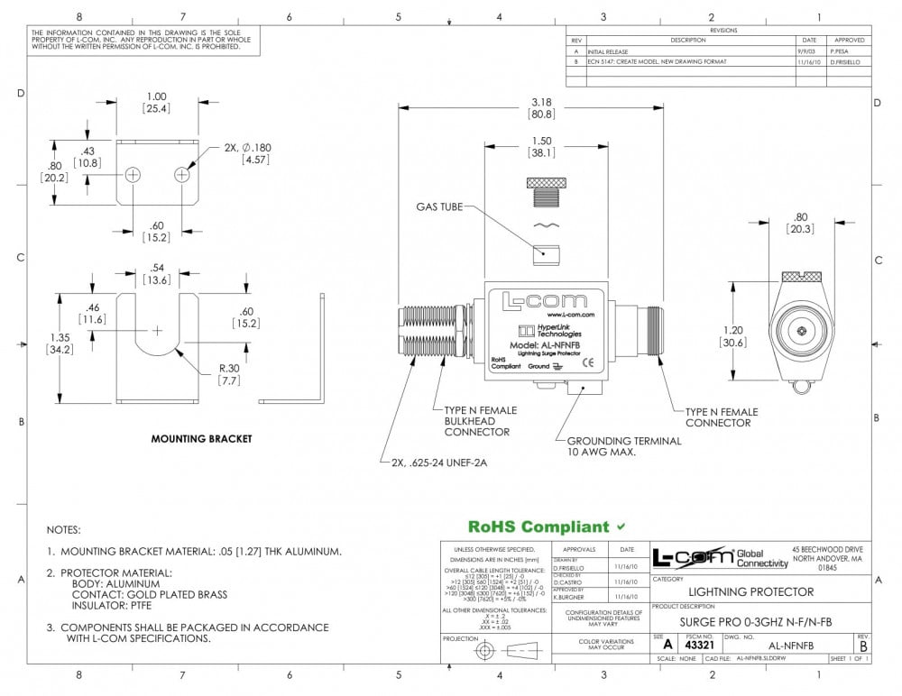 AL-NFNFB-2 technical document page