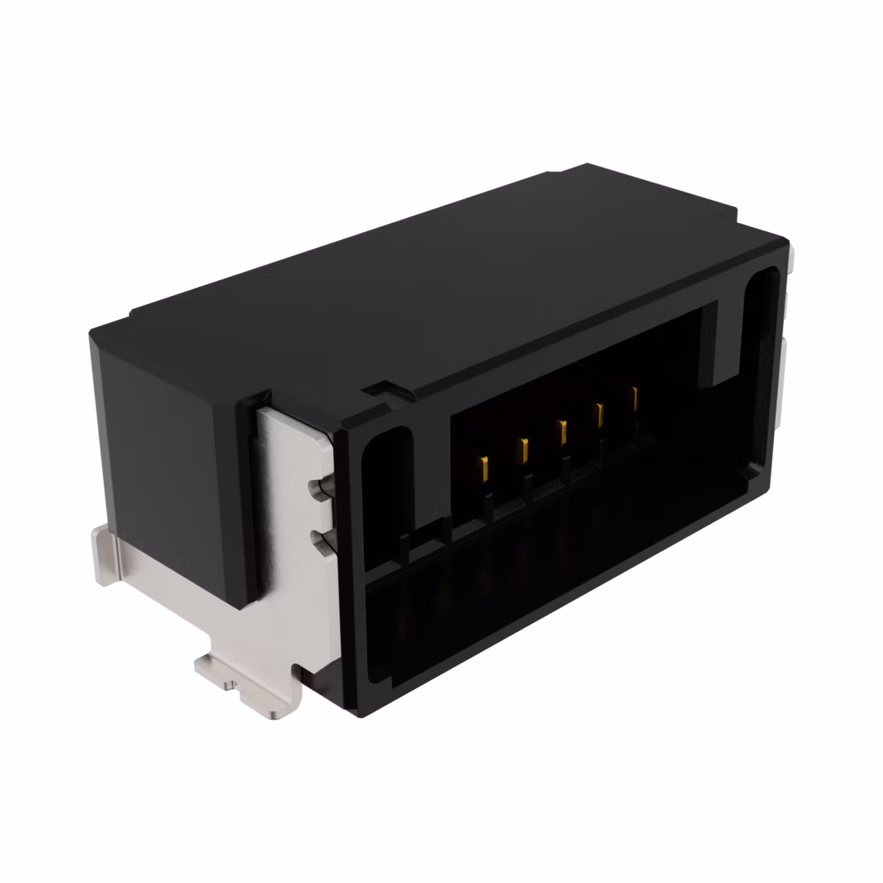 1.00mm Pitch, Rely-On PCB Header, Single Row, Right-Angle, Surface Mount, 0.38µm Gold (Au) Plating, Inner Positive Lock, 9 Circuits, Black for sale