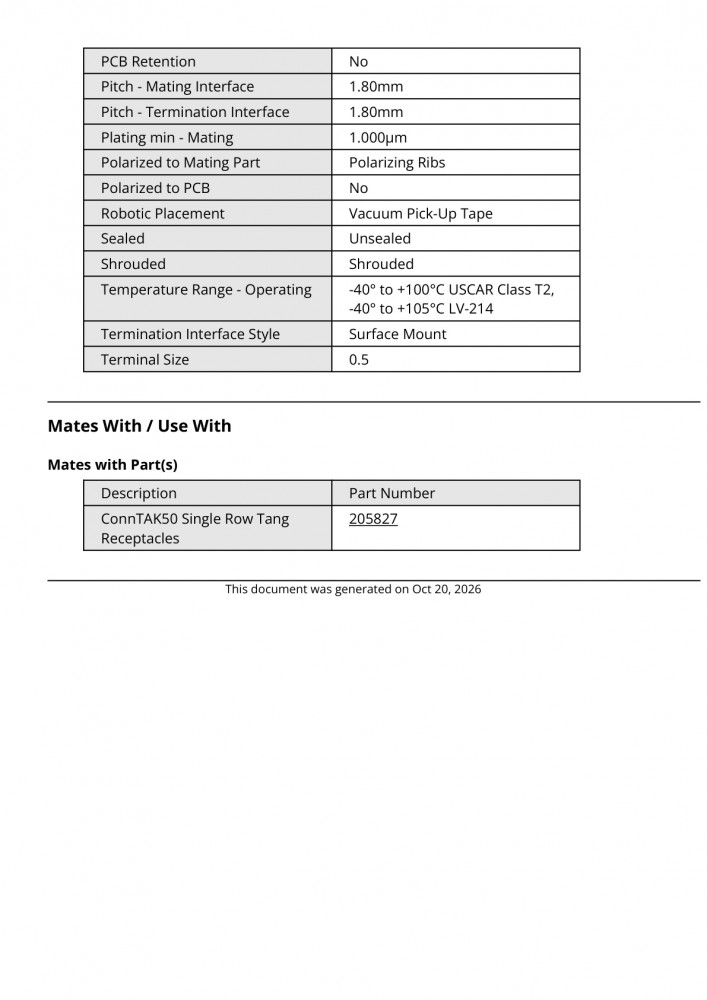 MOLEX 2080353023 technical document image, page 3