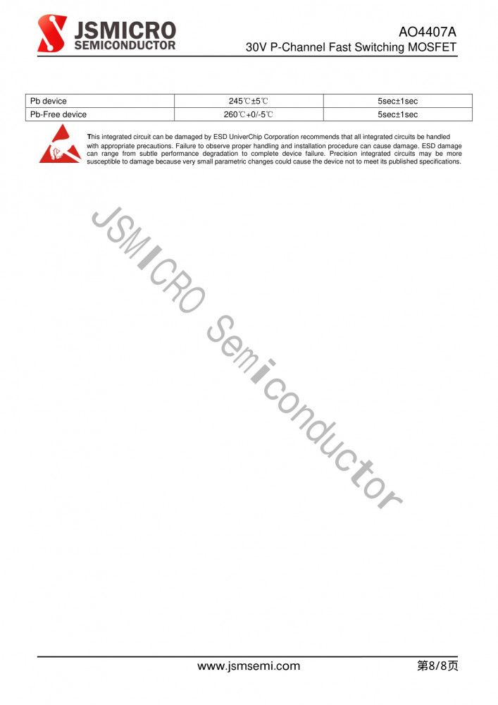 AO4407A datasheet page 8