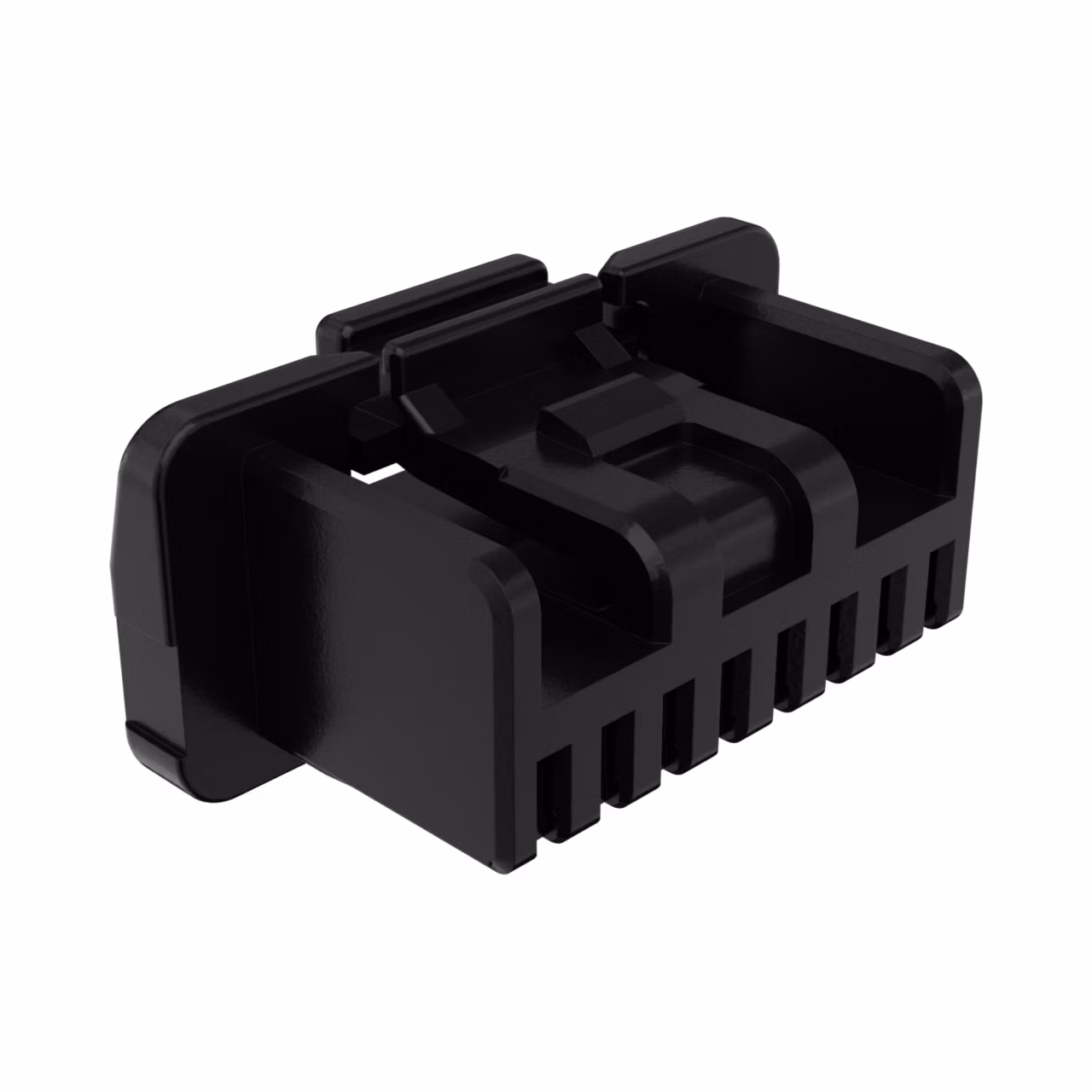 1.00mm Pitch, Rely-On Receptacle Crimp Housing, Single Row, Inner Positive Lock, 8 Circuits, Black for sale
