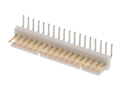 KK 254 Solid Header, Right-Angle, with Friction Lock, 18 Circuits, 0.51µm Gold (Au) Plating, Bag for sale