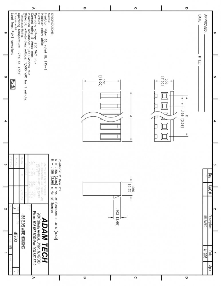 ADAM TECH MTB-06 technical document page 1