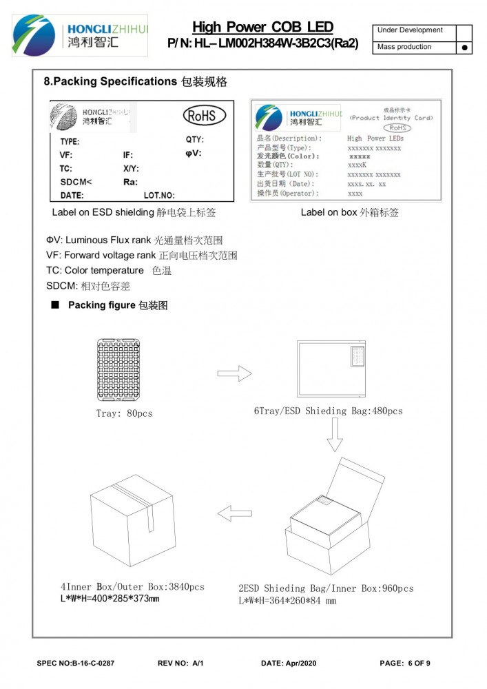 HL-LM002H384W-3B2C3 datasheet page 6