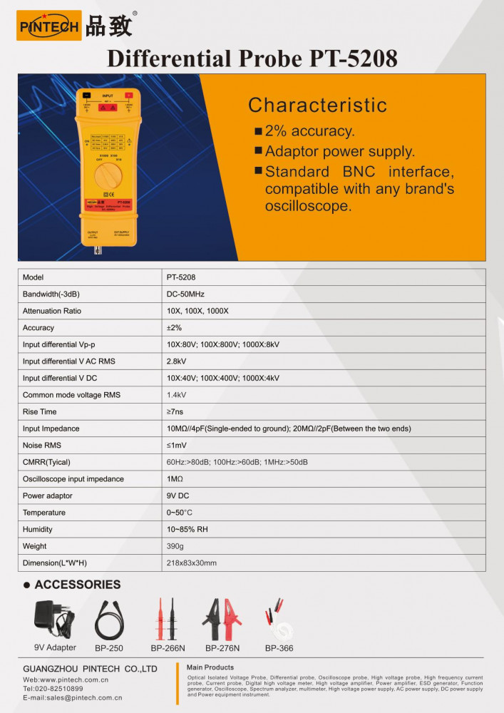 PINTECH PT-5208 technical document preview