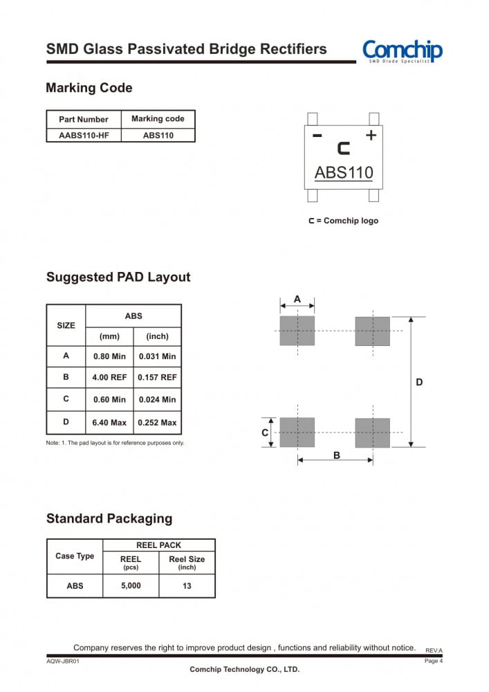 AABS110-HF datasheet page 4
