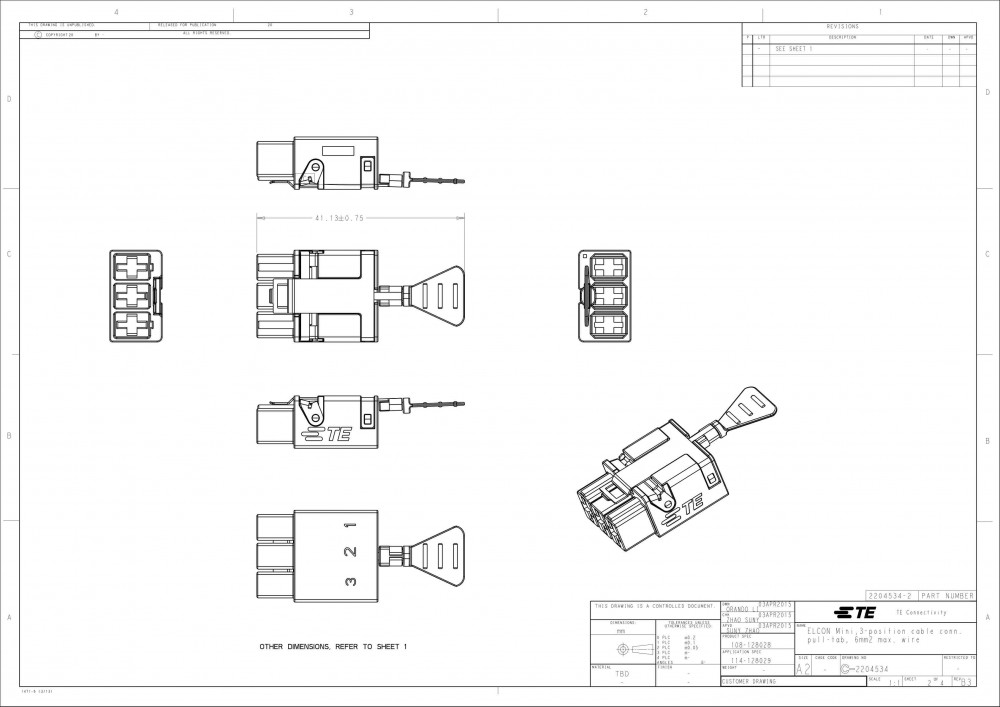 TE Connectivity 2204534-1 drawing page 2
