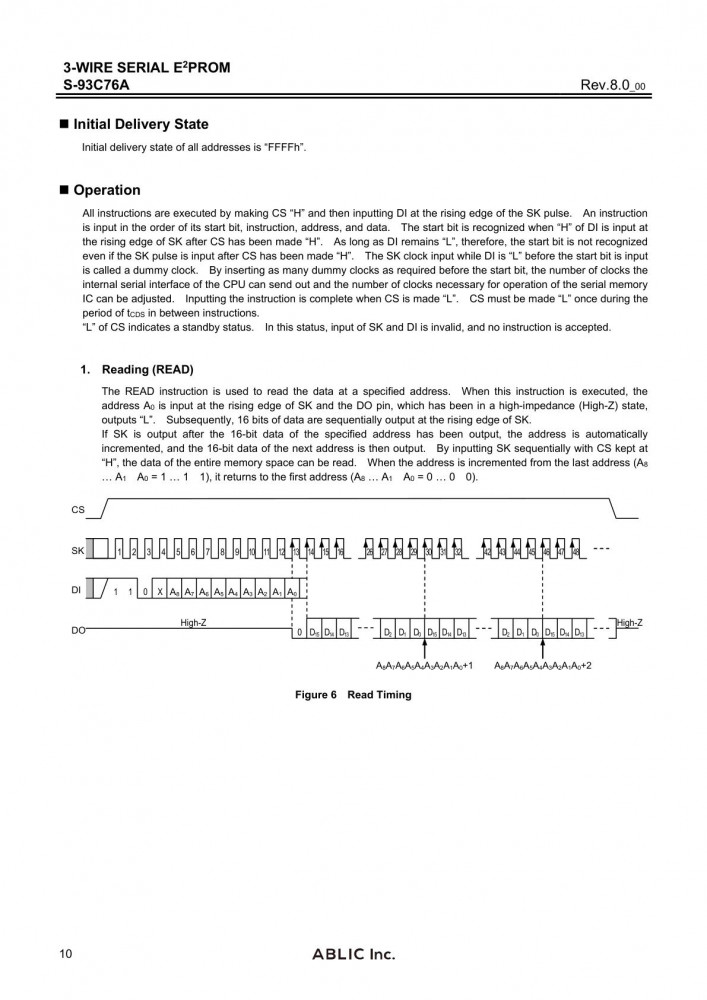S-93C76A datasheet page 10