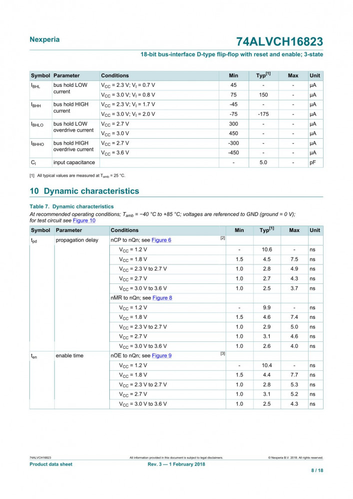 74ALVCH16823 datasheet page 8
