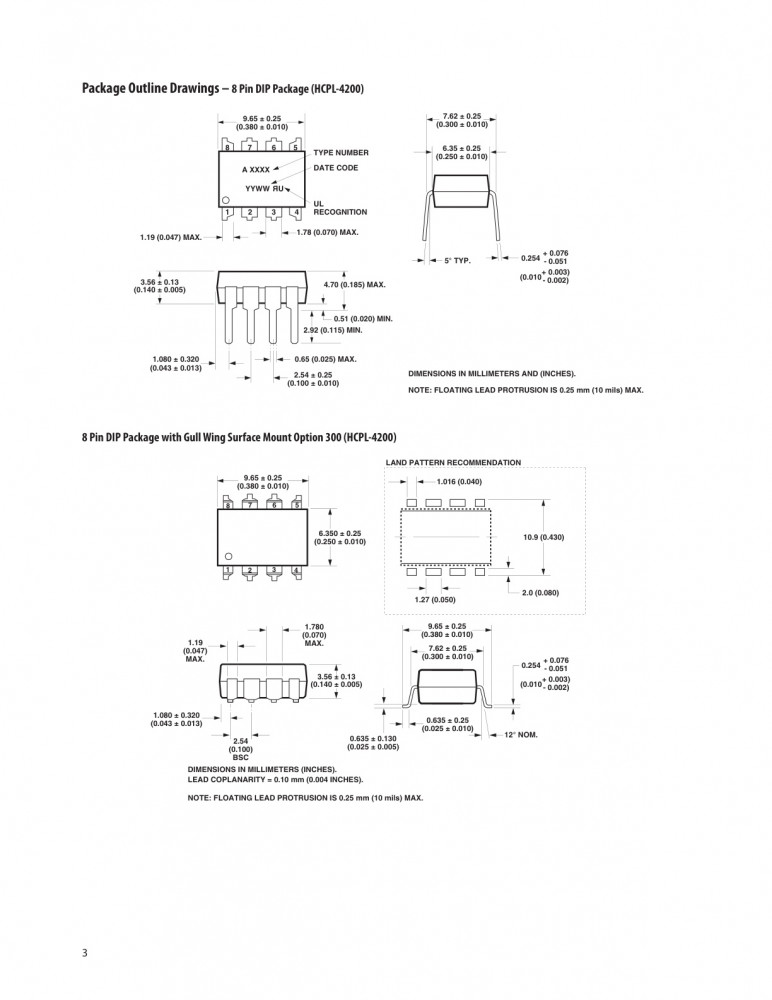 HCPL-4200 datasheet page 3