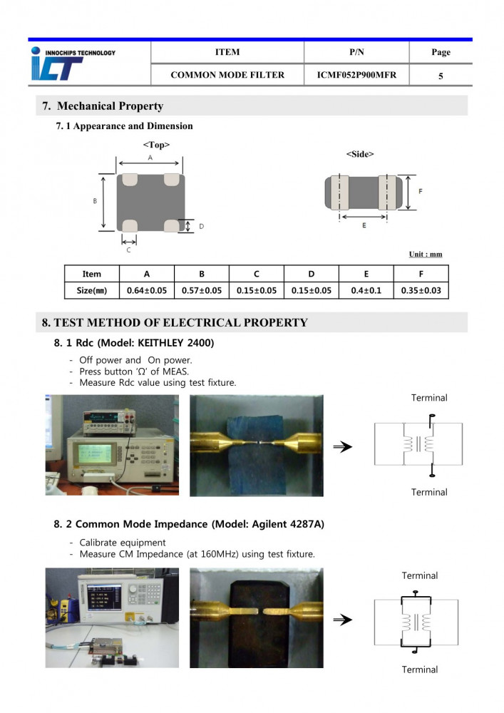 ICMF052P900MFR datasheet page 5