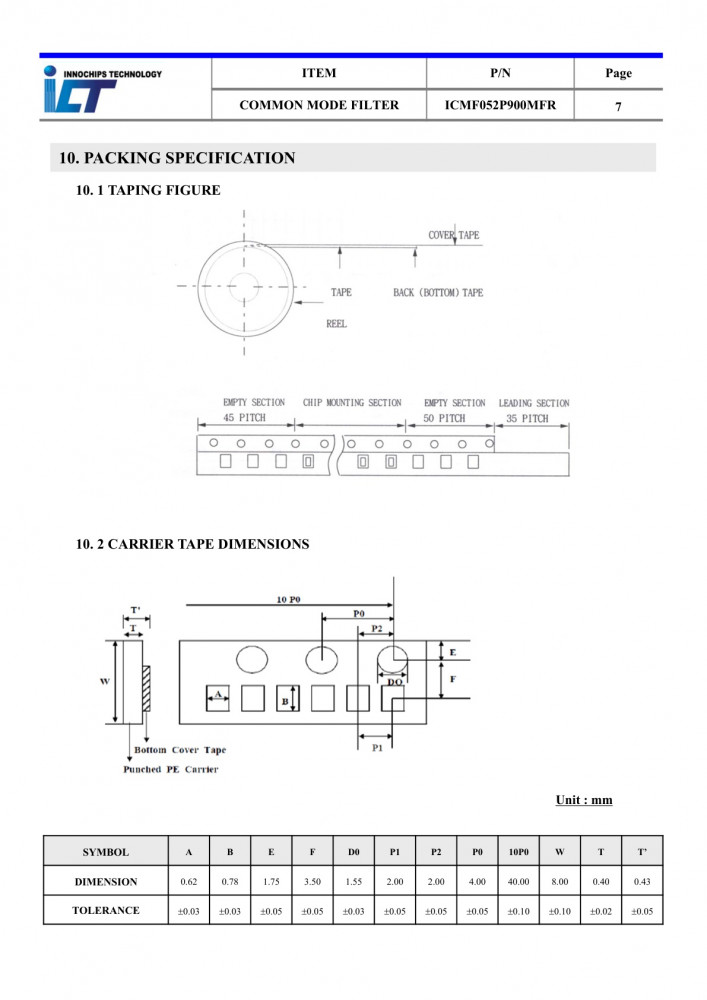 ICMF052P900MFR datasheet page 7