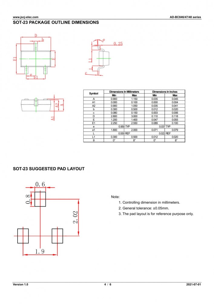 AD-BC847-B technical document page 4