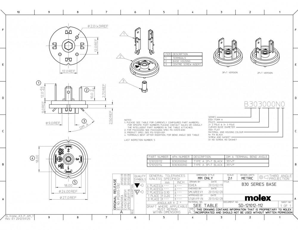 Product drawing image for LEA NETWORKS part 1210120114