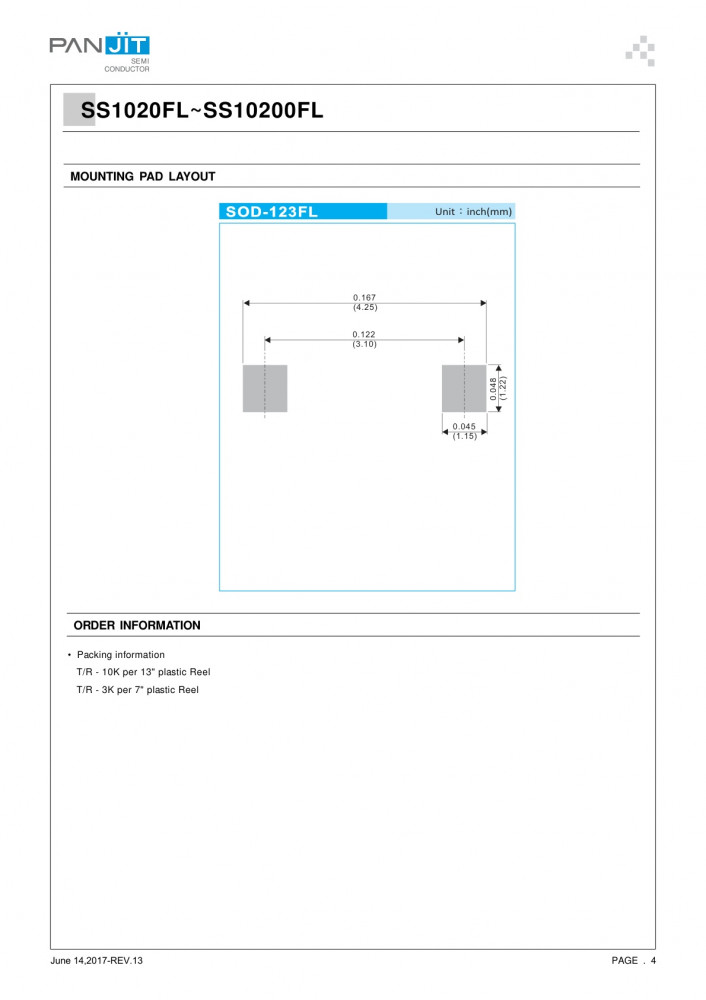 PANJIT SS1020FL to SS10200FL datasheet page 4