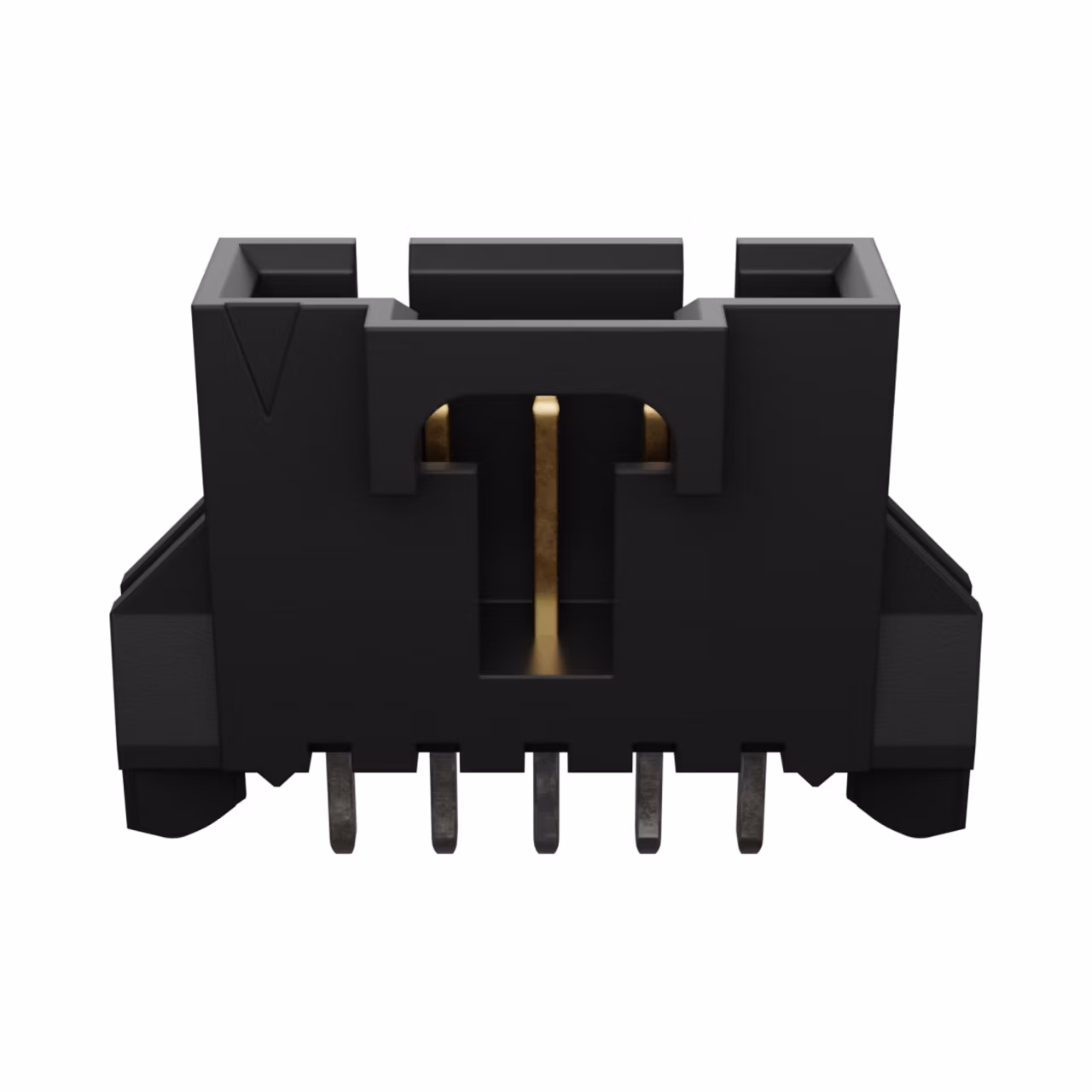 2.54mm Pitch SL Header, Single Row, 3.05mm Pocket, Vertical, Shrouded, with Press-Fit Plastic Peg, 5 Circuits, 0.38µm Gold (Au) Selective Plating, Tin (Sn) Tail Plating for sale