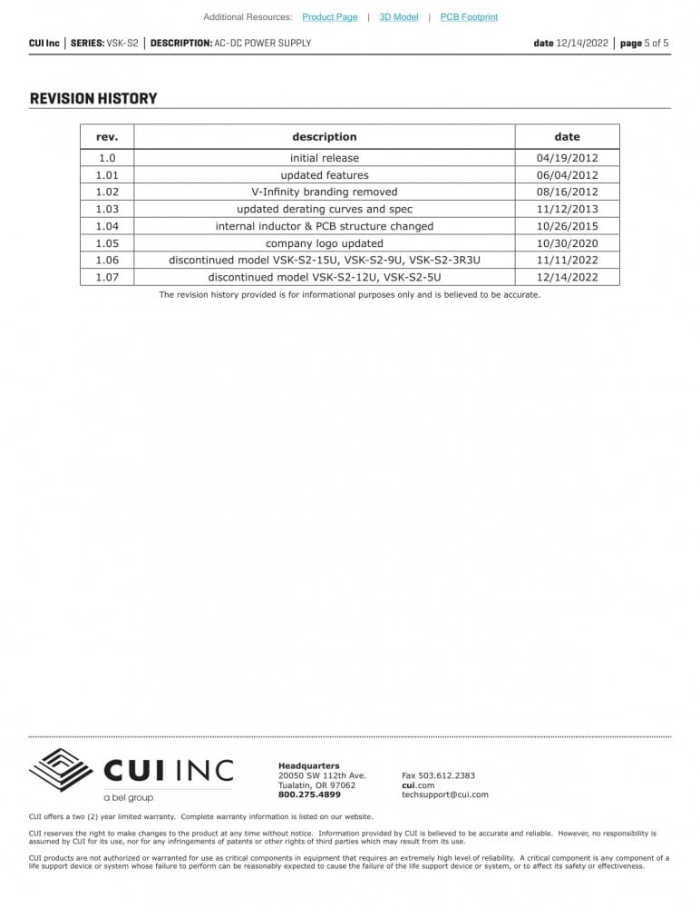 CUI VSK-S2-12U datasheet page 5