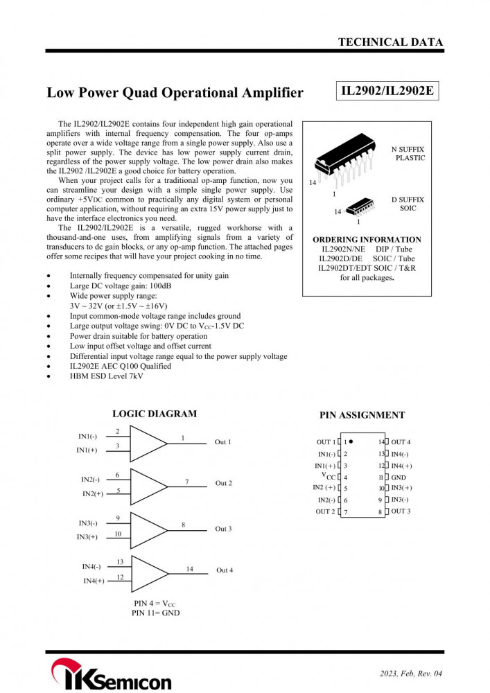 IL2902EDT datasheet page 1