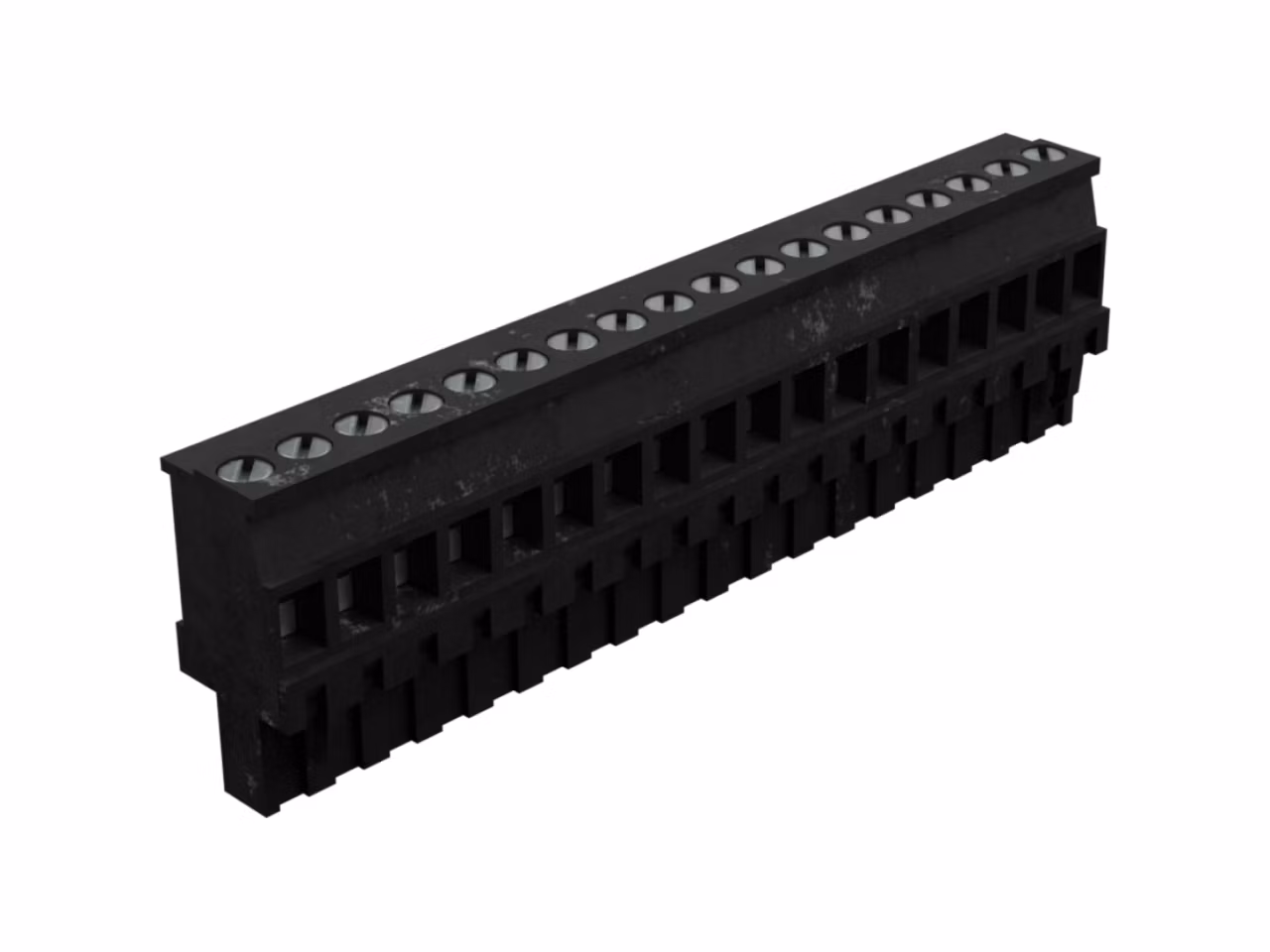 5.08mm Pitch Eurostyle Vertical Plug, with Standard Imprinting, Front Wire Entry, Black, 18 Circuits for sale