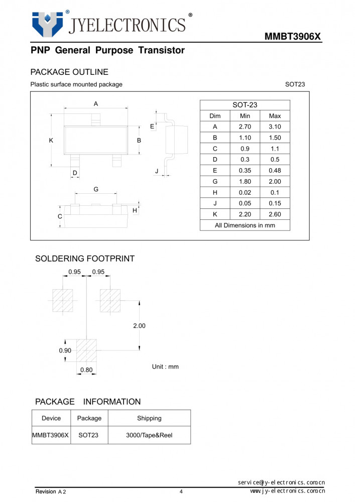MMBT3906X datasheet page 4
