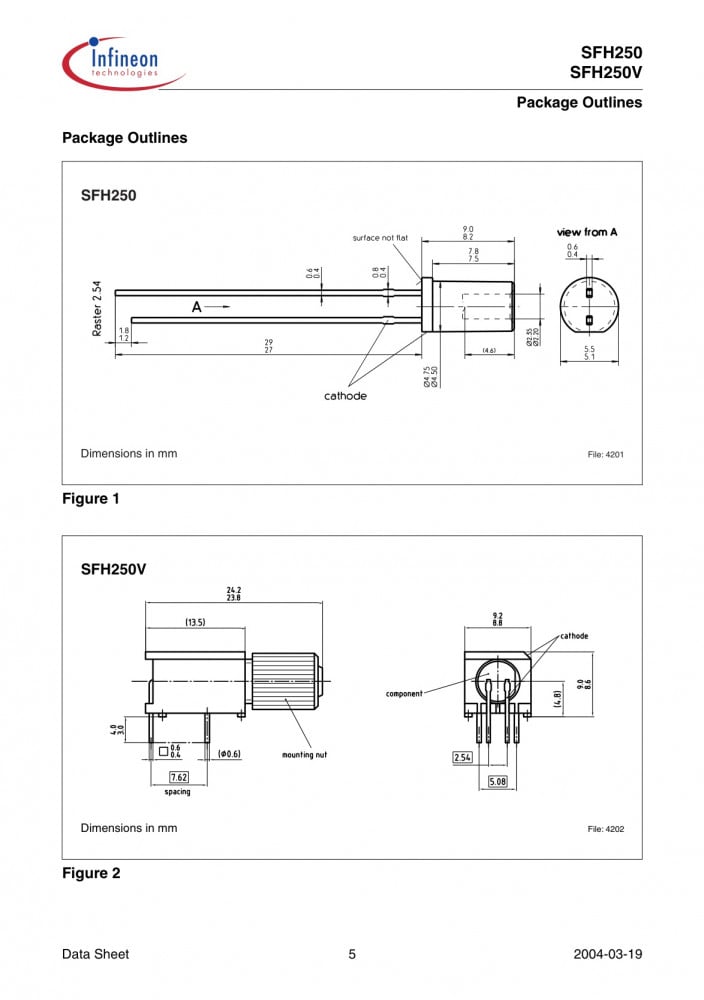 SFH250V datasheet page 5