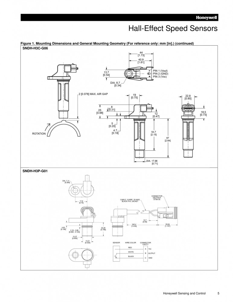 Honeywell SNDH-H Series document page 5