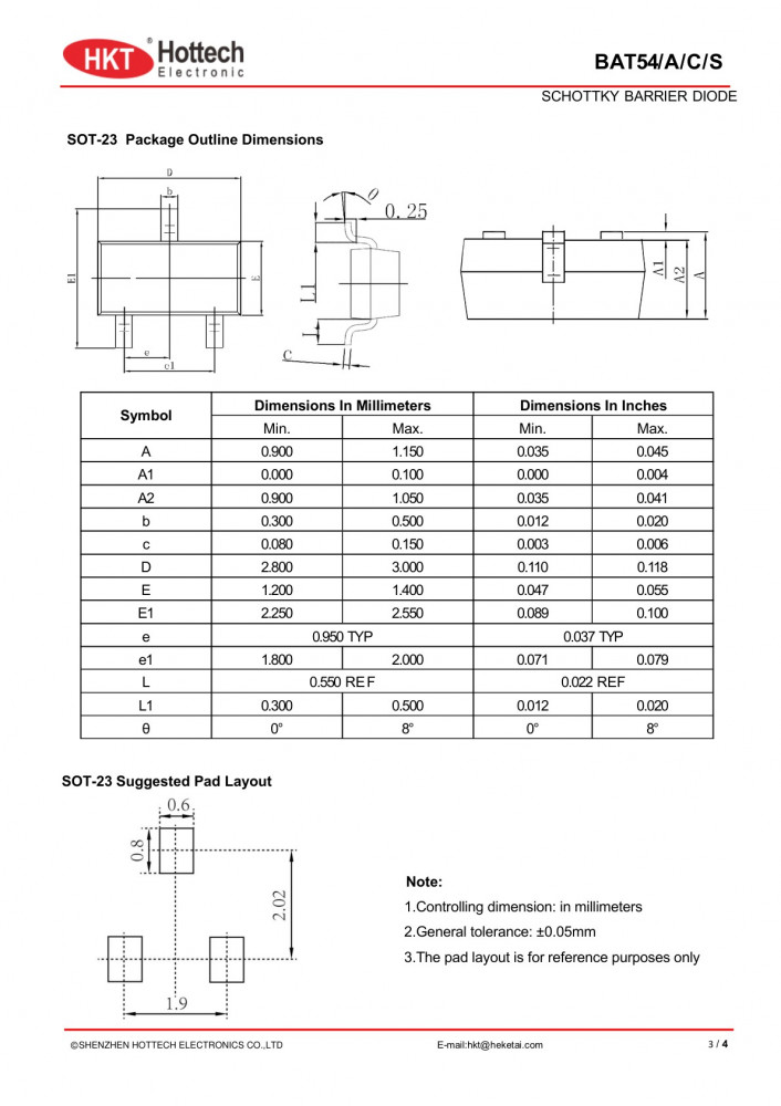 BAT54A datasheet page 3