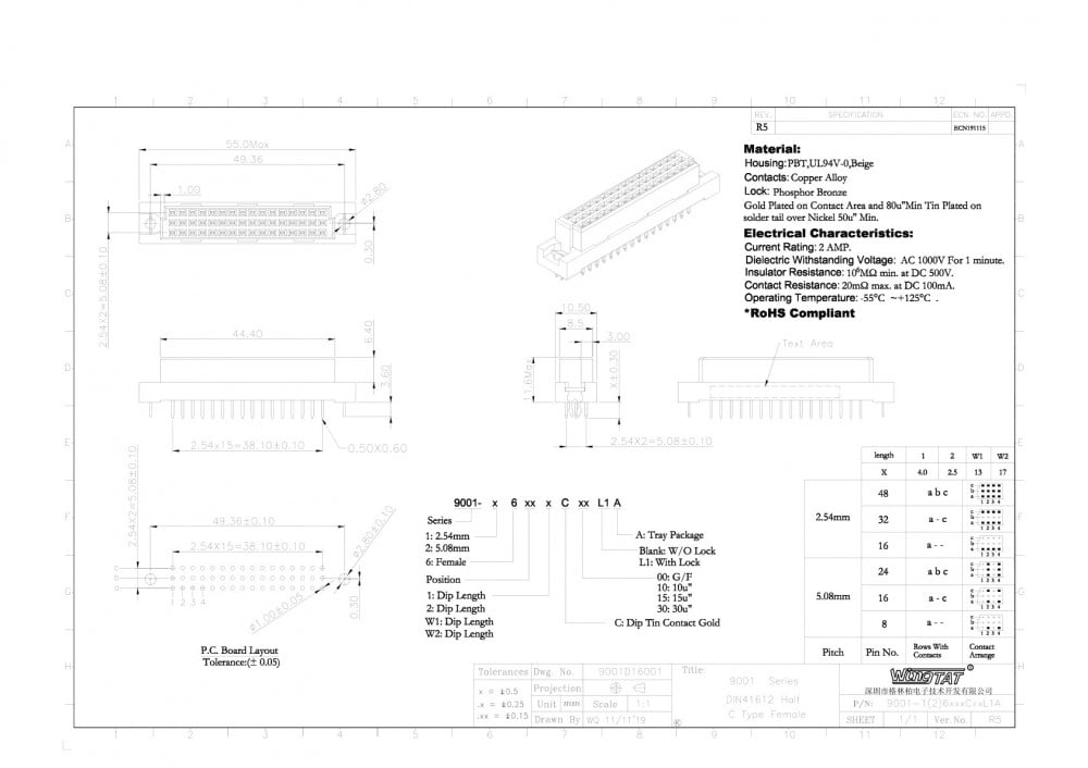 WingTAT 9001-16481C00A technical document