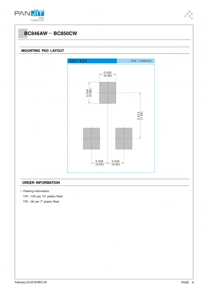 PANJIT BC850BW datasheet page 6