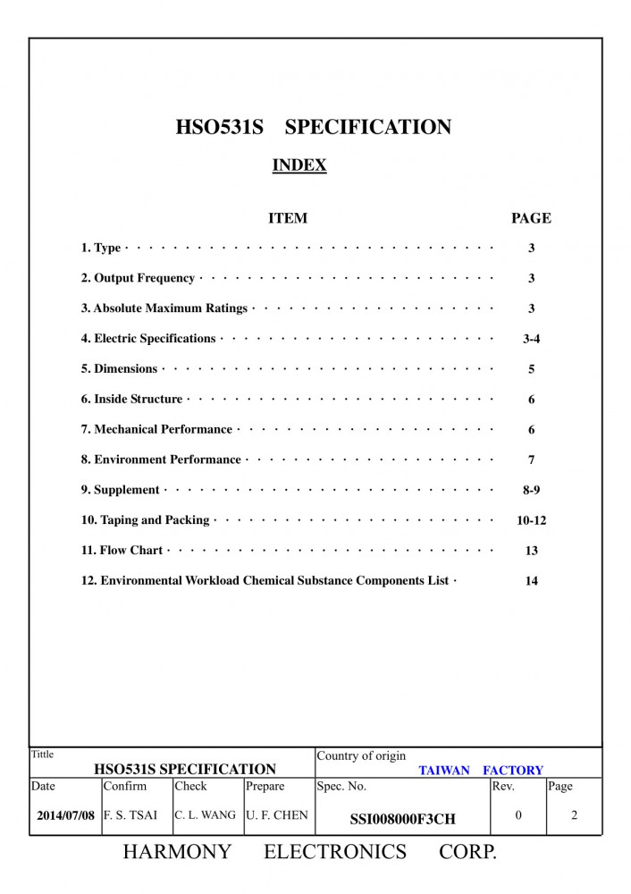 SSI008000F3CH specification page 2