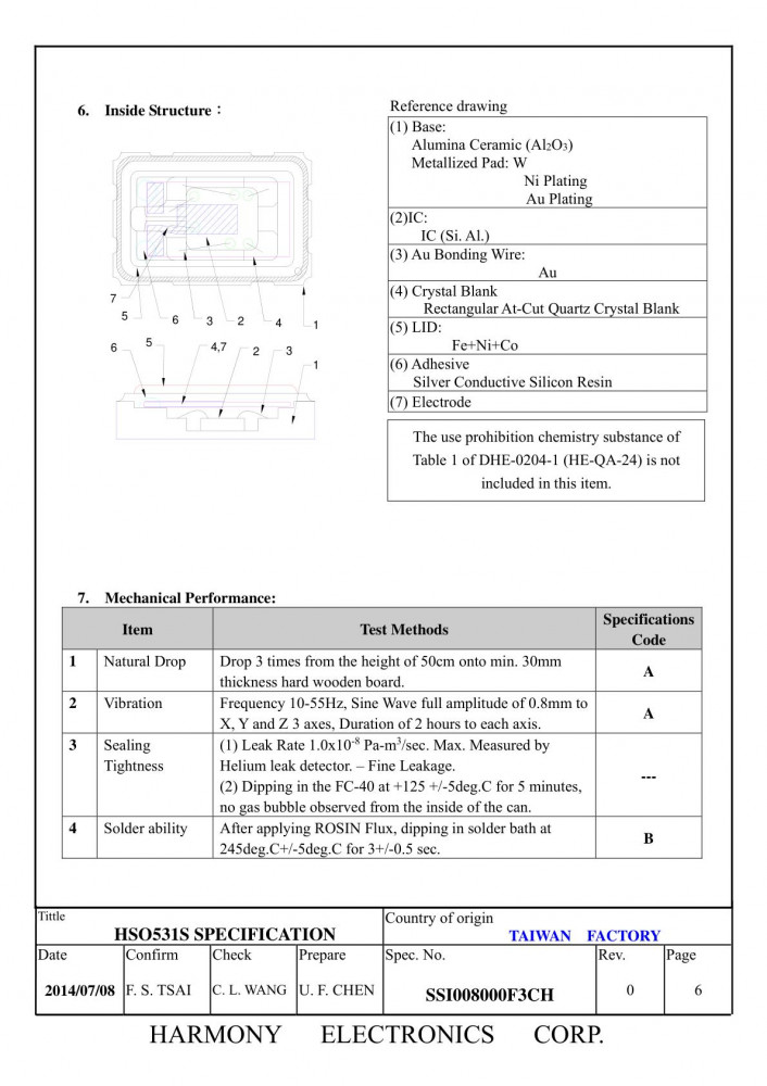 SSI008000F3CH specification page 6