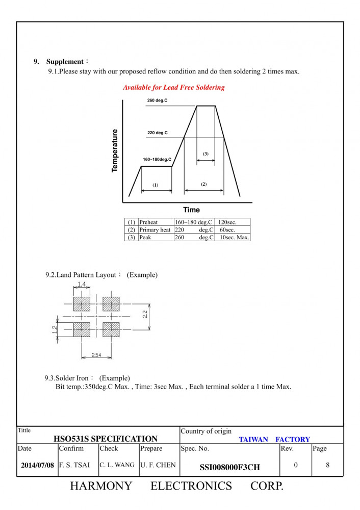 SSI008000F3CH specification page 8